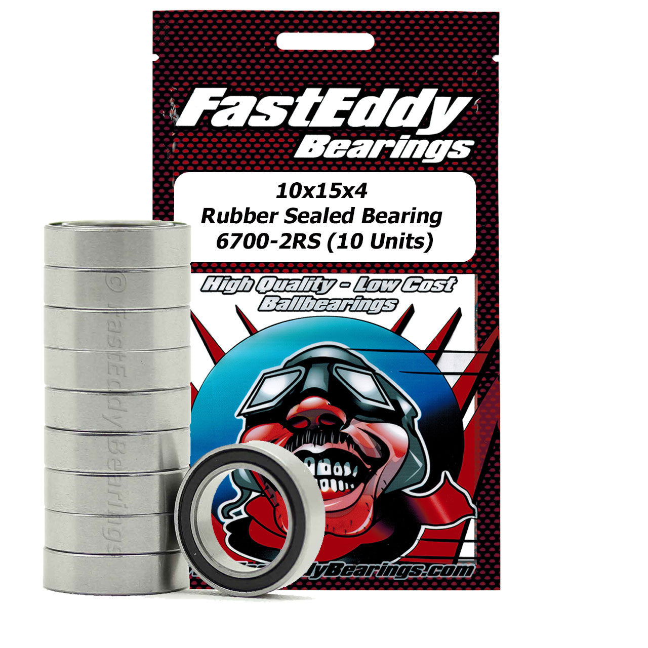 Tamiya 1510 Rubber Sealed Replacement Bearing 10X15X4 (10 Units ...