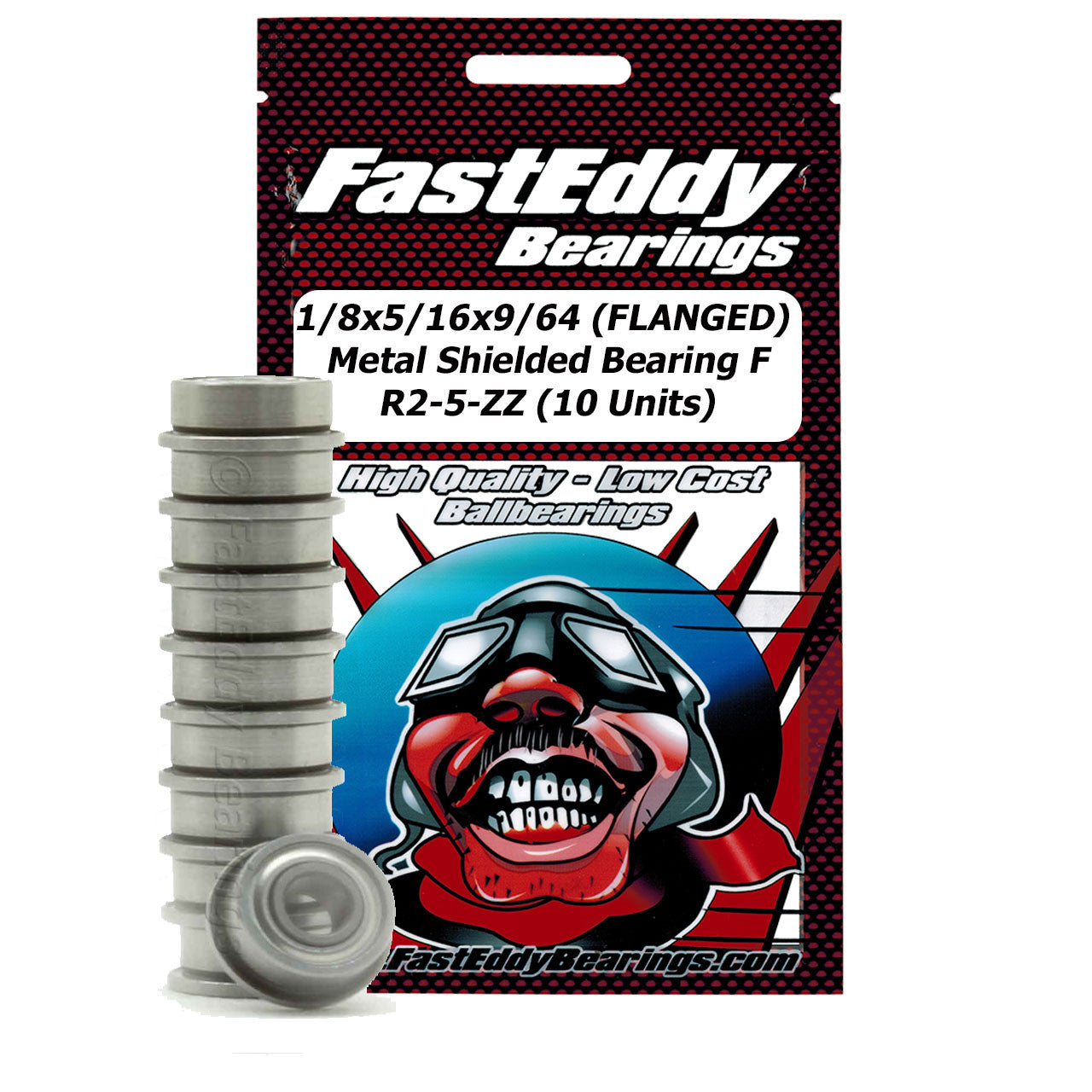 1/8x5/16x9/64 (FLANGED) Metal Shielded Bearing FR2-5-ZZ (10 Units ...